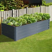 Vyvýšený zahradní záhon BestBerg VZ-800A / 800 l / 180 x 90 x 47 cm / šedá