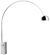 Flos Arco, designová stojací lampa s vypínačem, 1x70W E27, výška 232cm
