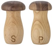Dřevěná solnička s pepřenkou Mushroom - set 2 ks Bloomingville