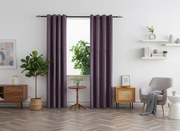 Zatemňovací závěs DUNES VELVET 140x250 cm, fialový Zavěšení: Kovové kroužky