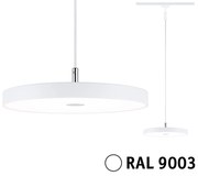 Paulmann 94901 Hildor, závěsné svítidlo pro Urail system, 1x15W LED 3000K, tříkrokové stmívání, signální bílá, průměr 31cm