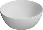 GSI GSI, PURA keramické umyvadlo na desku, průměr 42 cm, bílá mat, 885109