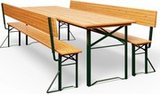 Deuba Pivní set s opěrkou 170 cm - skládací