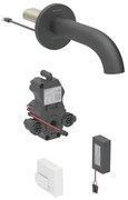 Geberit Piave - Elektronický umyvadlový ventil pod omítku, pro studenou vodu, bateriové napájení, easy to clean, matná černá 116.283.14.1