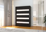 ADRK Furniture Skříň posuvná se zrcadlem MARTINEZ 150