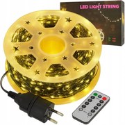 Flamenco Mystique Venkovní/vnitřní vánoční osvětlení stromku, 500 LED drátů, 50 m, teplá bílá LAMP48