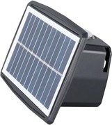 LED solární nástěnné světlo WL917, černá