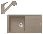 Franke Sety - Kuchyňský set G138, fragranitový dřez BFG 611 a baterie FC 9547.424, kašmír 114.0510.592