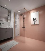 Erga Paris, sprchová zástěna Walk-In 90x200 cm, 8mm čiré sklo, zlatý matný profil, ERG-V02-PARIS-090x200-CL-GB