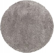Ayyildiz, Kusový koberec Fluffy Shaggy 3500 beige kruh, 120x120 (průměr) kruh, béžová, ložnice