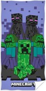 Plážová osuška Minecraft - motiv Enderman Monsters - 100% bavlna s gramáží 300 g/m² - 70 x 140 cm