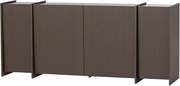 Tmavě hnědá komoda v dekoru jasanu 200x85x44 cm Brock – WOOOD