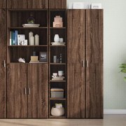 Skříň highboard hnědý dub 30 x 41 x 185 cm kompozitní dřevo