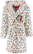 Dívčí vánoční coral fleece župan s kapucí Minnie Mouse, EU 98 Bílá