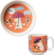 Set hrnku a talíře Moomin Under the Umbrella, dárkový box