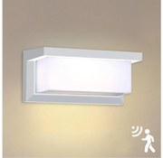 Brilagi-LED Venkovní nástěnné svítidlo se senzorem BRICKY LED/12W/230V bílá IP54