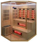 BPS-koupelny Kombinovaná sauna 2v1 HYD-7524 - Infrasauna + finská sauna 150x150, 4-5 osob