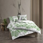 Kvalitex Bavlněné povlečení Tropical bílá, 200 x 200 cm, 2 ks 70 x 90 cm