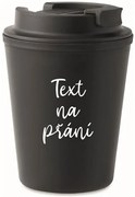 TEXT NA PŘÁNÍ - černý termohrnek 300 ml