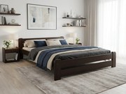 Postel Laura 180 x 200 cm, ořech Rošt: S laťkovým roštem, Matrace: Matrace Deluxe 10 cm