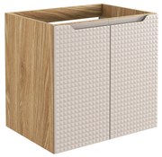 Comad Koupelnová skříňka pod umyvadlo Luxor Beige 60 béžová/dub olejovaný