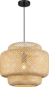Závěsné svítidlo Hestia, 1x bambusové stínítko, (fi 40 cm), b