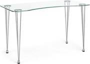 Pracovní stůl se skleněnou deskou 60x120 cm Rondo – Bizzotto