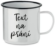 TEXT NA PŘÁNÍ - bílý plecháček 300 ml