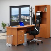 Sestava kancelářského nábytku Visio 2, 160 cm, třešeň
