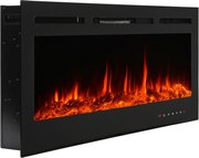 EL Fuego Elektrický krb Luzern černý, 900/1 800 W, 127 x 55 x 14 cm