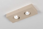 Stropní LED svítidlo Spot Quality Quadra 2 Taupe