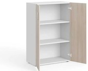 Střední skříň Manager 79,8 x 42,2 x 119,5 cm, akát světlý / bílá