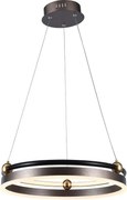 Závěsná Led lampa hnědá, moderní, kulatý prstenec 42 cm, teplá barva V-tac