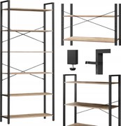 Regál na knihy Knihovna do obývacího pokoje Rustikální skříňka Sloupek stojan