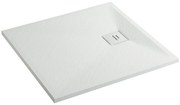 Erga Hyper, SMC sprchová vanička 120x90x2, 6 cm + sifon, bílá matná, ERG-V06-SMC-9012S-WH