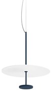 Linea Light CA086DLUMDI Stilo_P, závěsné svítidlo pro nepřímé osvětlení, 13W LED 2700K, bílá/modrá, prům. 34,5cm