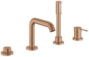 Grohe Essence - Baterie na okraj vany, 4-otvorová instalace, kartáčovaný Warm Sunset 19578DL1