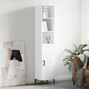 Skříň highboard bílá 34,5 x 34 x 180 cm kompozitní dřevo