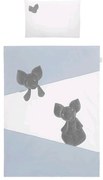 3-dílné ložní povlečení Belisima Mouse 100/135 modré