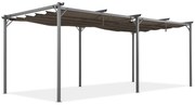 Hnědá pergola La Palma 3x6 m Garden Point na terase