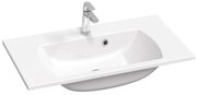 Ravak Classic Slim - Umyvadlo 80x45 cm, s přepadem, s otvorem pro baterii, bílá XJX01180001