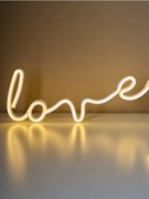 Sinsay - LED neonová lampa ve tvaru nápisu "Love" - bílá