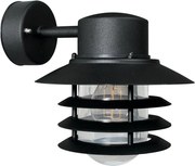 NOR 74471003 Venkovní nástěnné svítidlo Vejers 1x60W E27 černá čirá - NORDLUX