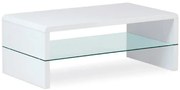 Konferenční stolek Autronic 110x40 cm bílý MDF lesk AHG-402 WT