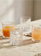 Sinsay - Sada sklenic s reliéfním vzorem 4 pack - clear