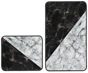 Černobílé koupelnové předložky v sadě 2 ks 60x100 cm – Mila Home