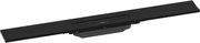 Hansgrohe RainDrain Flex, vrchní sada sprchového žlabu 1200, zkracovatelný, pro instalaci ke zdi, černá matná, HAN-56054670
