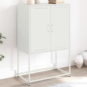 Skříň highboard bílá 68,5 x 38,5 x 107 cm ocel