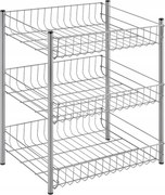 Značkový Regál Organizér 3 Úrovně Na Zeleninu Ovoce Potraviny Konzervy Swiss