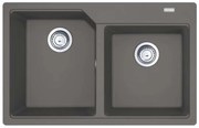 Franke Urban - Fragranitový dřez UBG 620-78, 78x50 cm, šedý kámen 114.0700.119